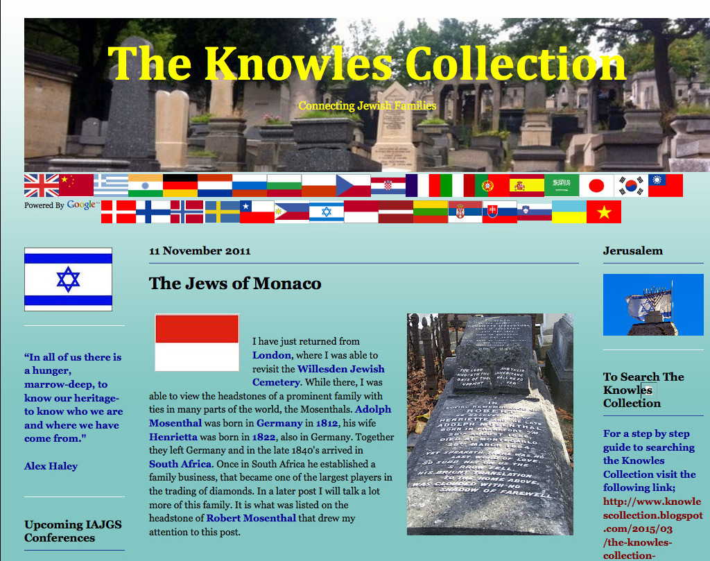 The Knowles Collection - The Jews of Monaco - B&F: Jewish Genealogy and ...