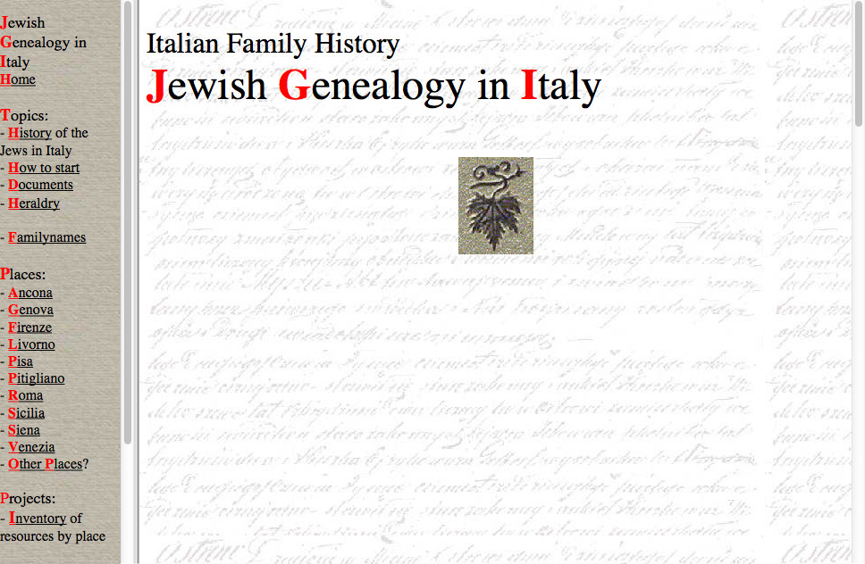 Italian Family History - Jewish Genealogy in Italy - B&F: Jewish ...