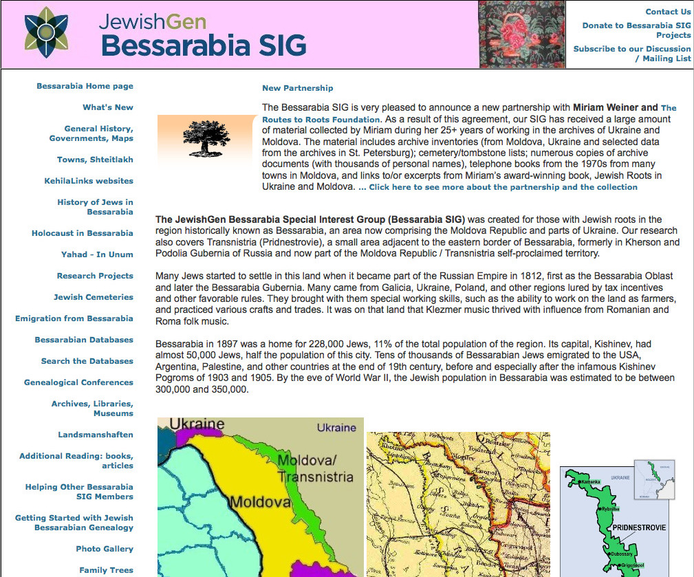 JewishGen - Bessarabia SIG - B&F: Jewish Genealogy and More